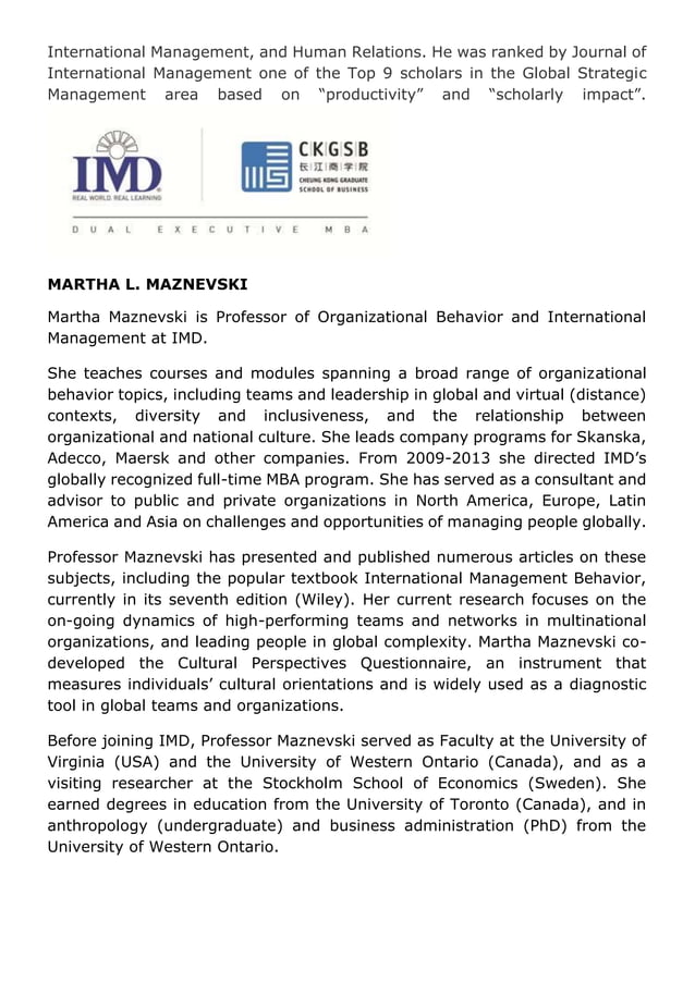 Faculty biographies | PDF