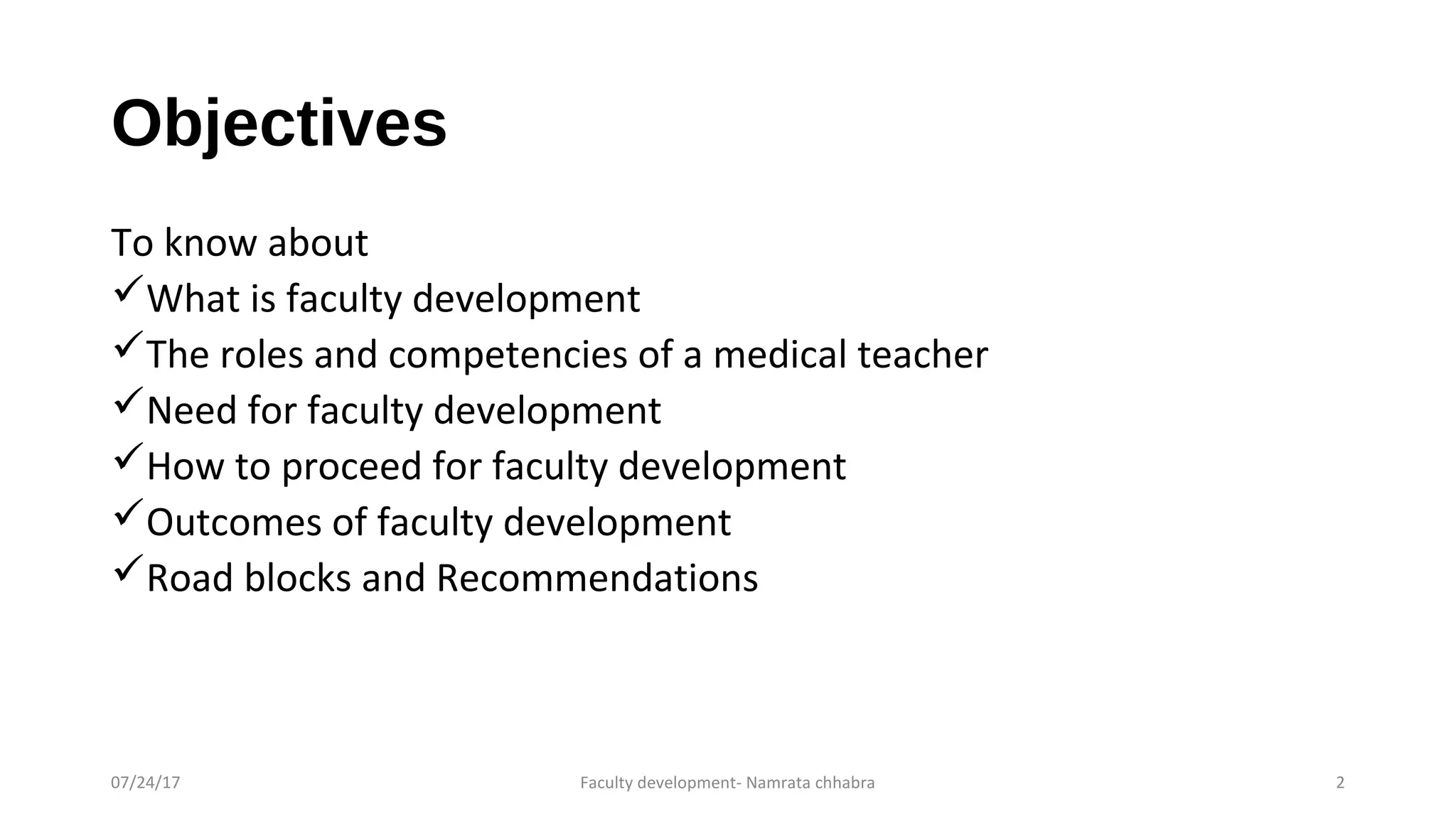 Faculty development why and how | PPT