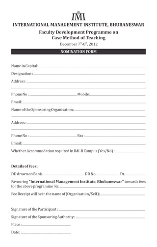 Faculty development programme | PDF