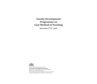 Faculty development programme | PDF