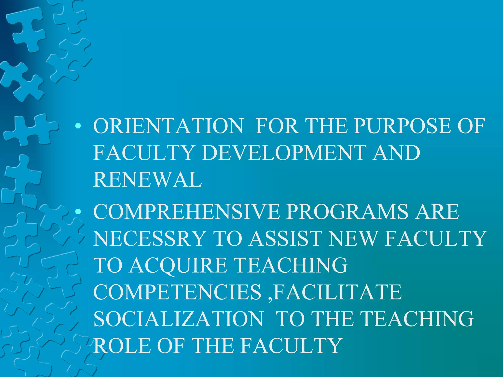 Faculty development programs in nursing | PPTX