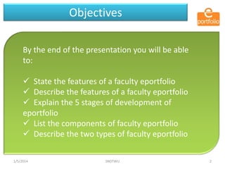 Faculty e-portfolio | PPTX