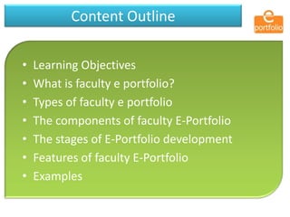 Faculty e-portfolio | PPTX