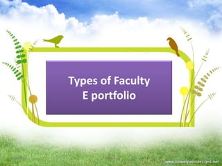 Faculty e-portfolio | PPTX