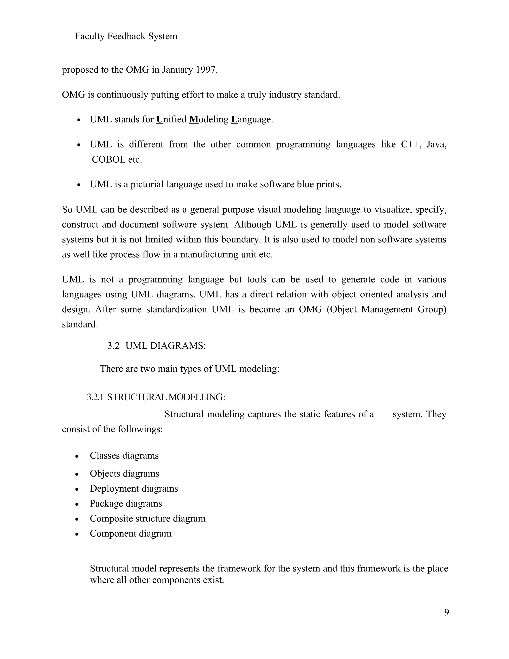 Project Report of Faculty feedback system | DOC