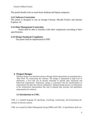 Project Report of Faculty feedback system | DOC