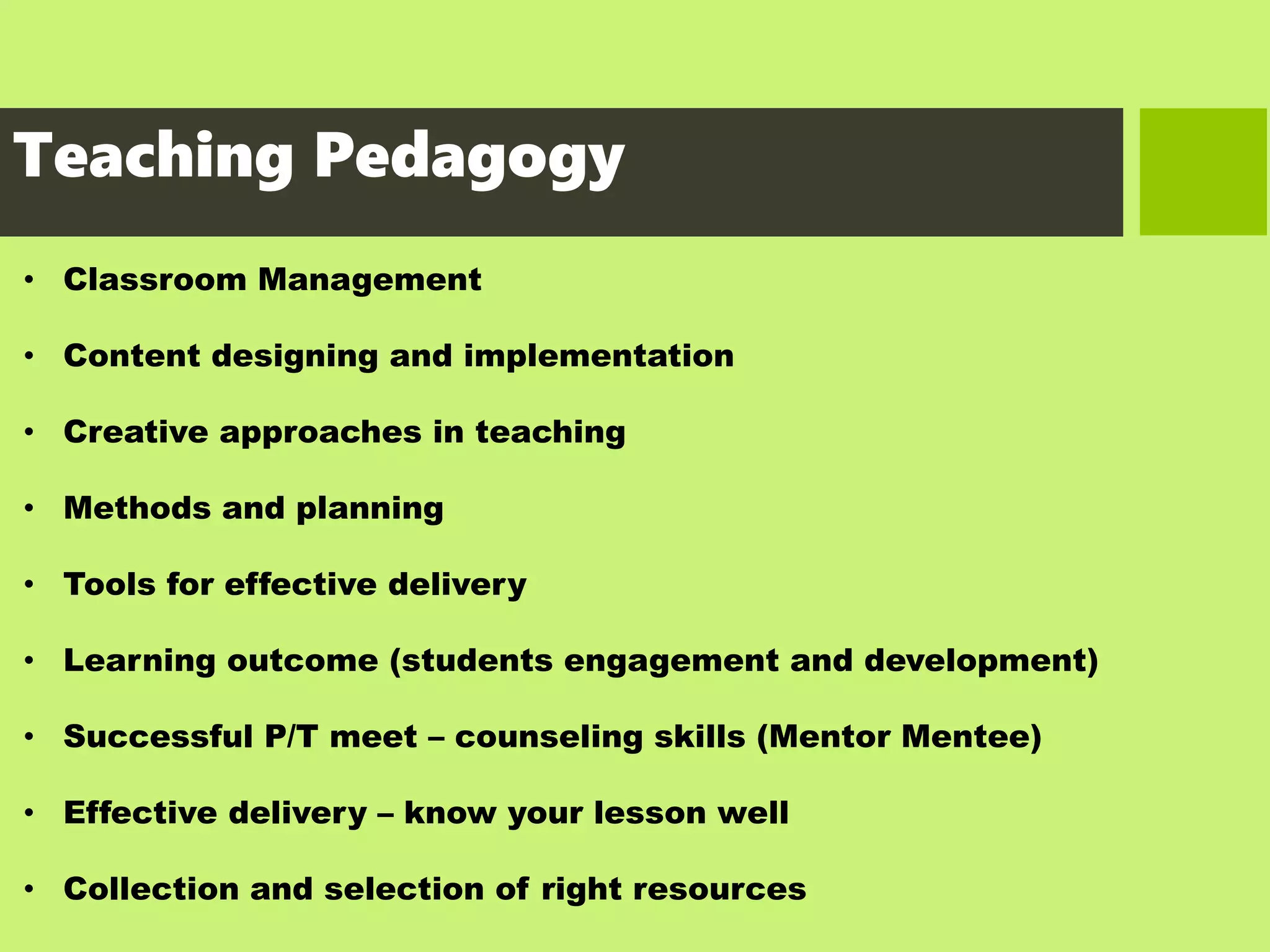 Faculty induction programme | PPTX