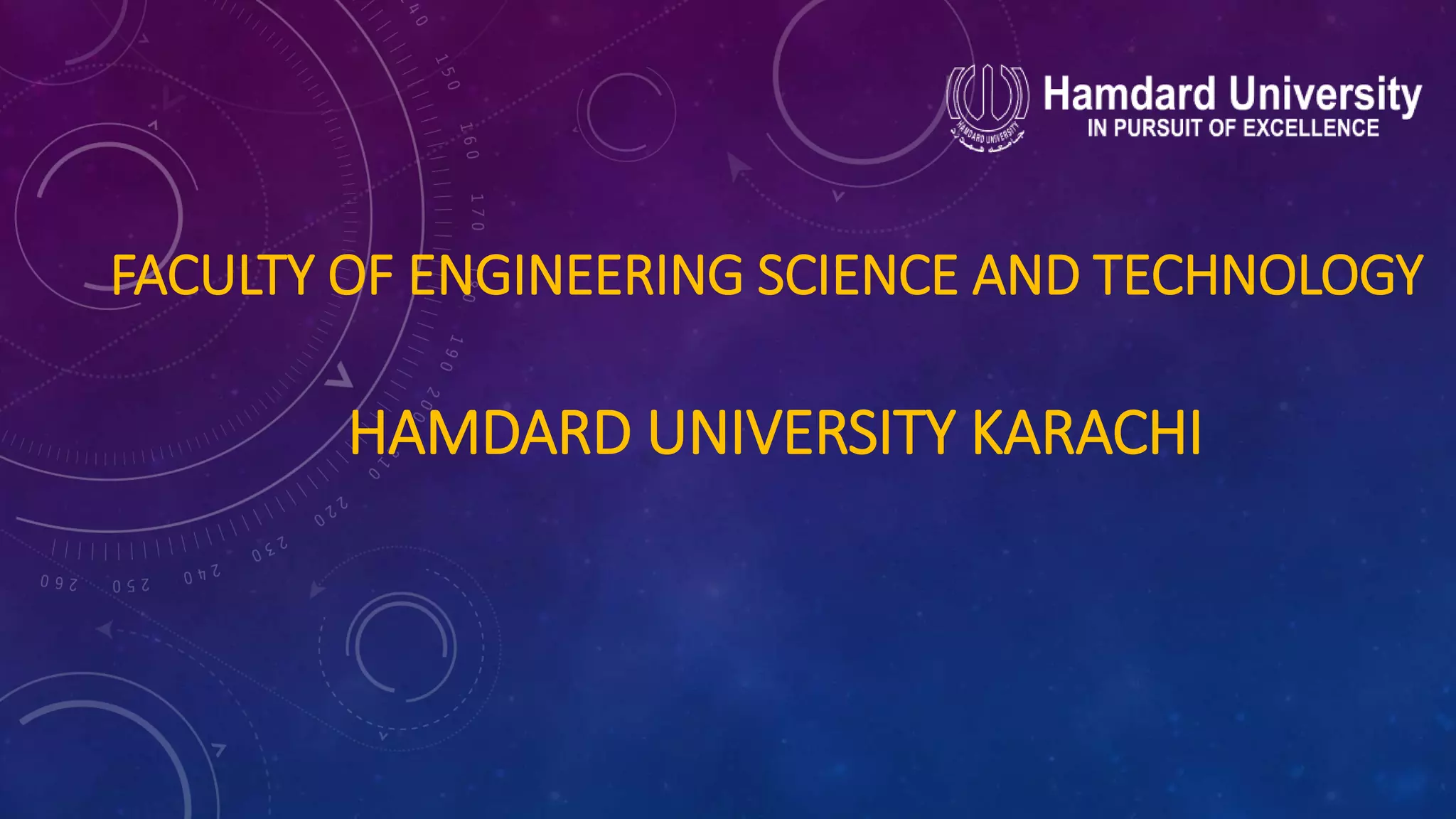 Faculty of Engineering Science and Technology.pptx | Undergraduate ...