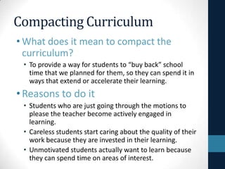 Differentiating instruction for Gifted Learners | PPTX | Special ...