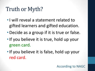 Differentiating instruction for Gifted Learners | PPTX