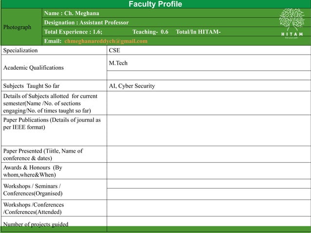 Faculty Presentation Sample ppt.pptx presentation | PPTX