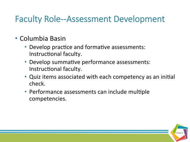 Faculty Roles, Responsibilities, and LoadFaculty Development Model - Competency-Based Education ...