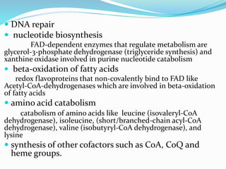 Fad – Flavin Adenine Dinucleotide | PPTX