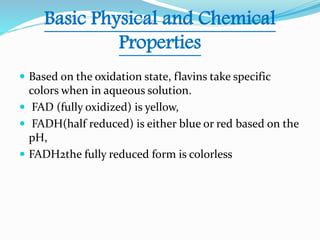 Fad – Flavin Adenine Dinucleotide | PPTX