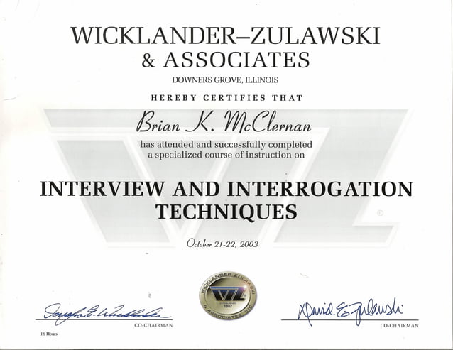 wicklander certificate nov 2011 scan0001 | PDF | Crime & Harmful Acts ...