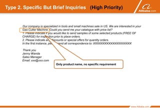 How to Respond to Buyer Inquiries Alibaba | PDF