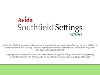 Nuvali & Avida Projects | PDF