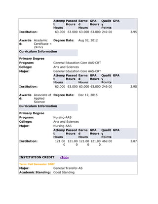 Debbie Selby Transcript | PDF