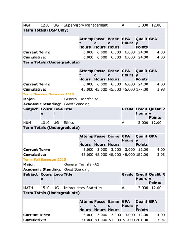 Debbie Selby Transcript | PDF