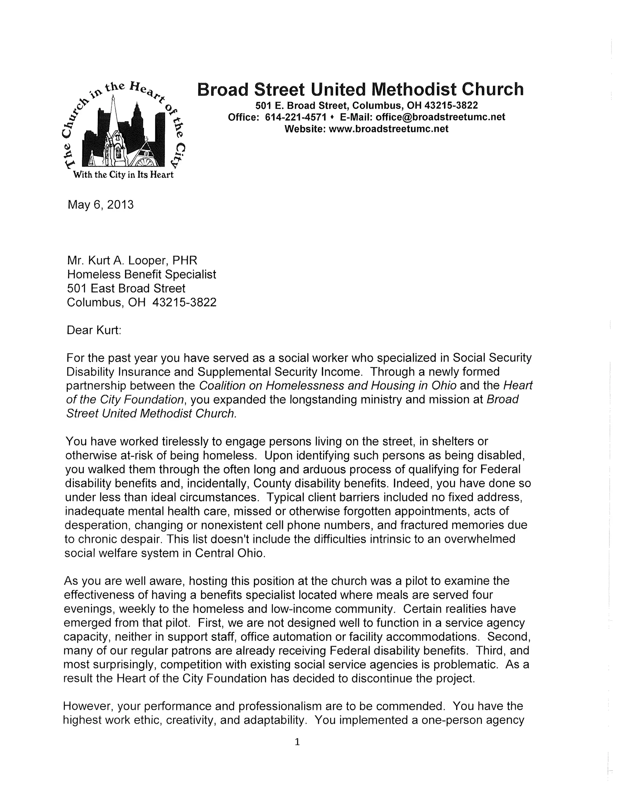 Letter of Commendation from HOTC & BSUMC | PDF