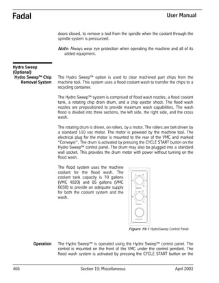 Fadal Miscellaneous User Manual | PDF