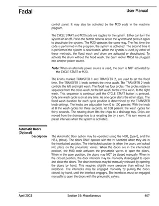 Fadal Miscellaneous User Manual | PDF