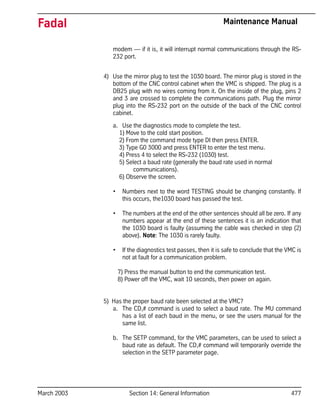 Fadal Part General Information - Maintenance Manual | PDF | Physics ...