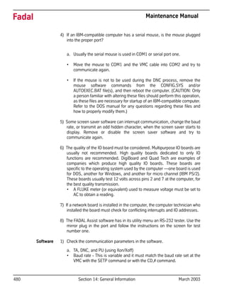 Fadal Part General Information - Maintenance Manual | PDF | Physics | Science