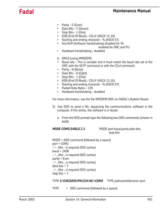 Fadal Part General Information - Maintenance Manual | PDF | Physics | Science