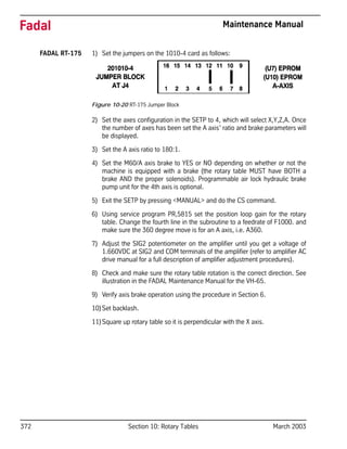 Fadal Rotary Tables - Maintenance Manual ITSCNC | PDF