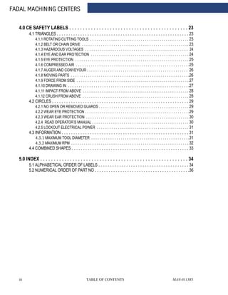 ITSCNC Fadal Safety Section CNC Machine Manual | PDF