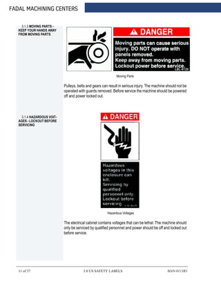 Fadal Safety Section CNC Machine Manual - ITSCNC | PDF