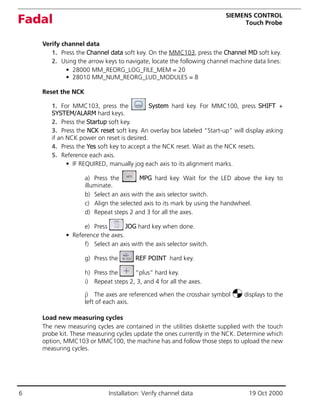 Fadal Siemens Control Touch Probe Manual | PDF
