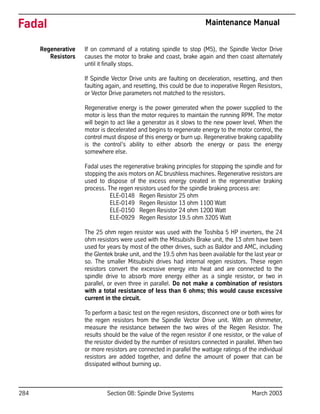 Fadal Spindle Drive and Motor Manual | PDF