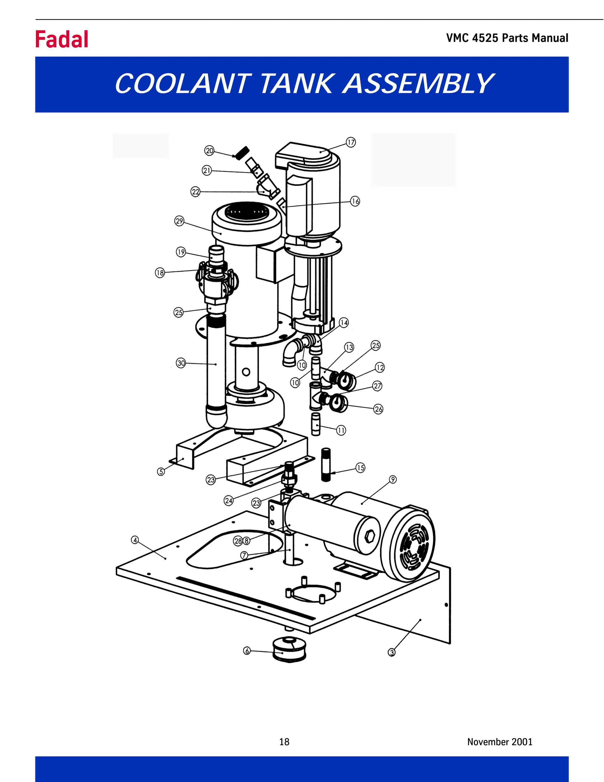 Fadal VMC 4525 MODEL Parts Manual | PDF