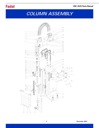 Fadal VMC 4525 MODEL Parts Manual | PDF