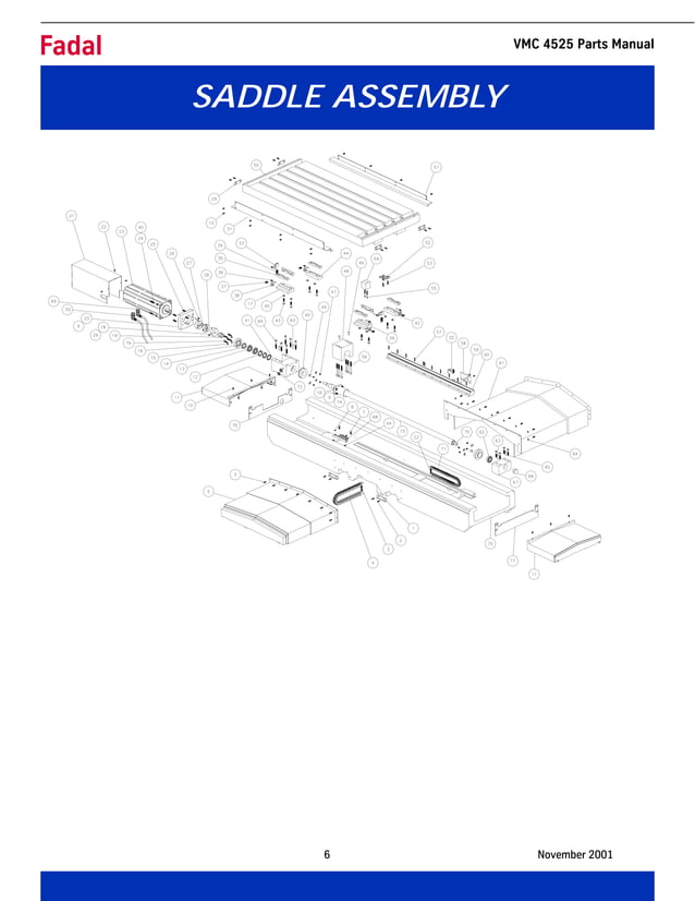 Fadal VMC 4525 MODEL Parts Manual | PDF