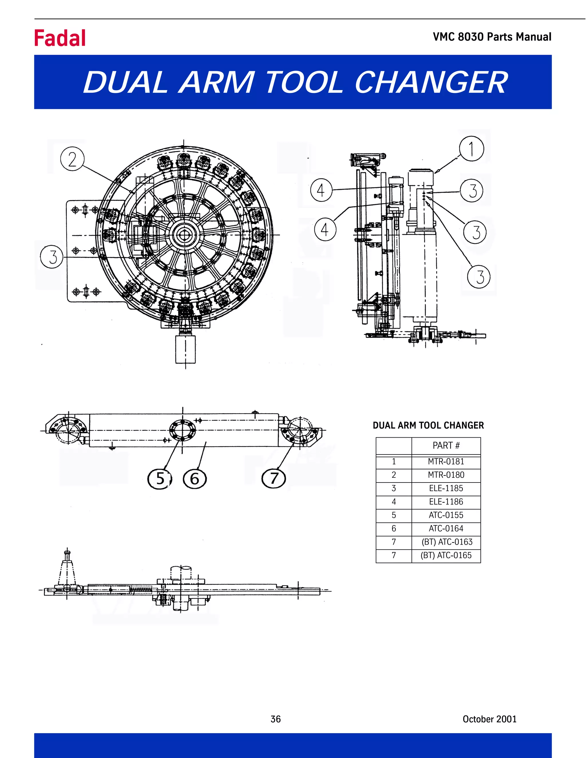 Fadal VMC 8030 MODEL Parts Manual | PDF