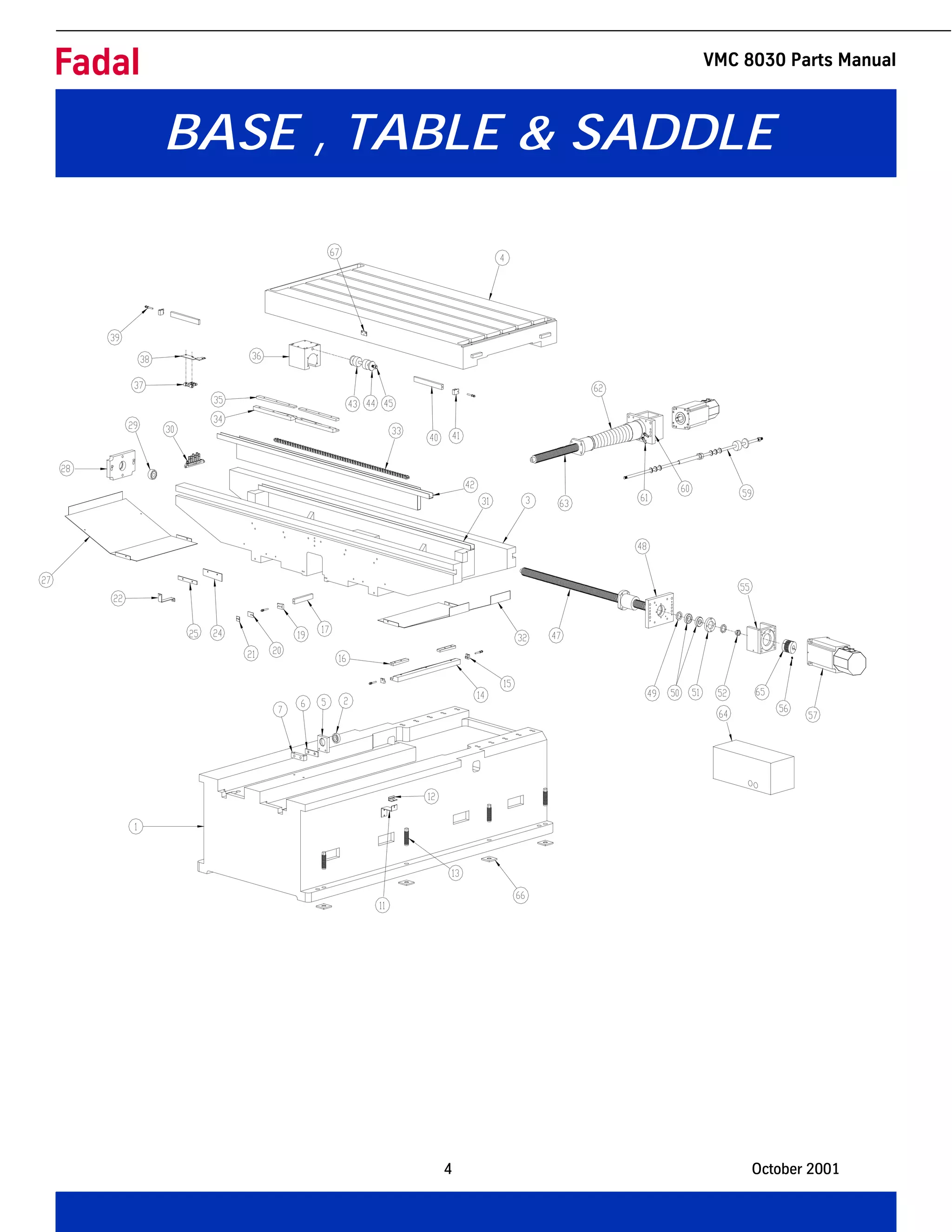 Fadal VMC 8030 MODEL Parts Manual | PDF