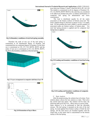 STATIC AND MODAL ANALYSIS OF LEAF SPRING USING FEA | PDF