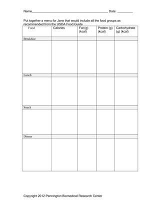 Fad diet assignment case study unit 8 | PDF