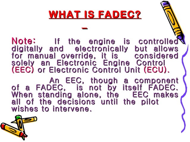 Fadec full authority digital engine control-final | PPT