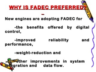 Fadec full authority digital engine control-final | PPT