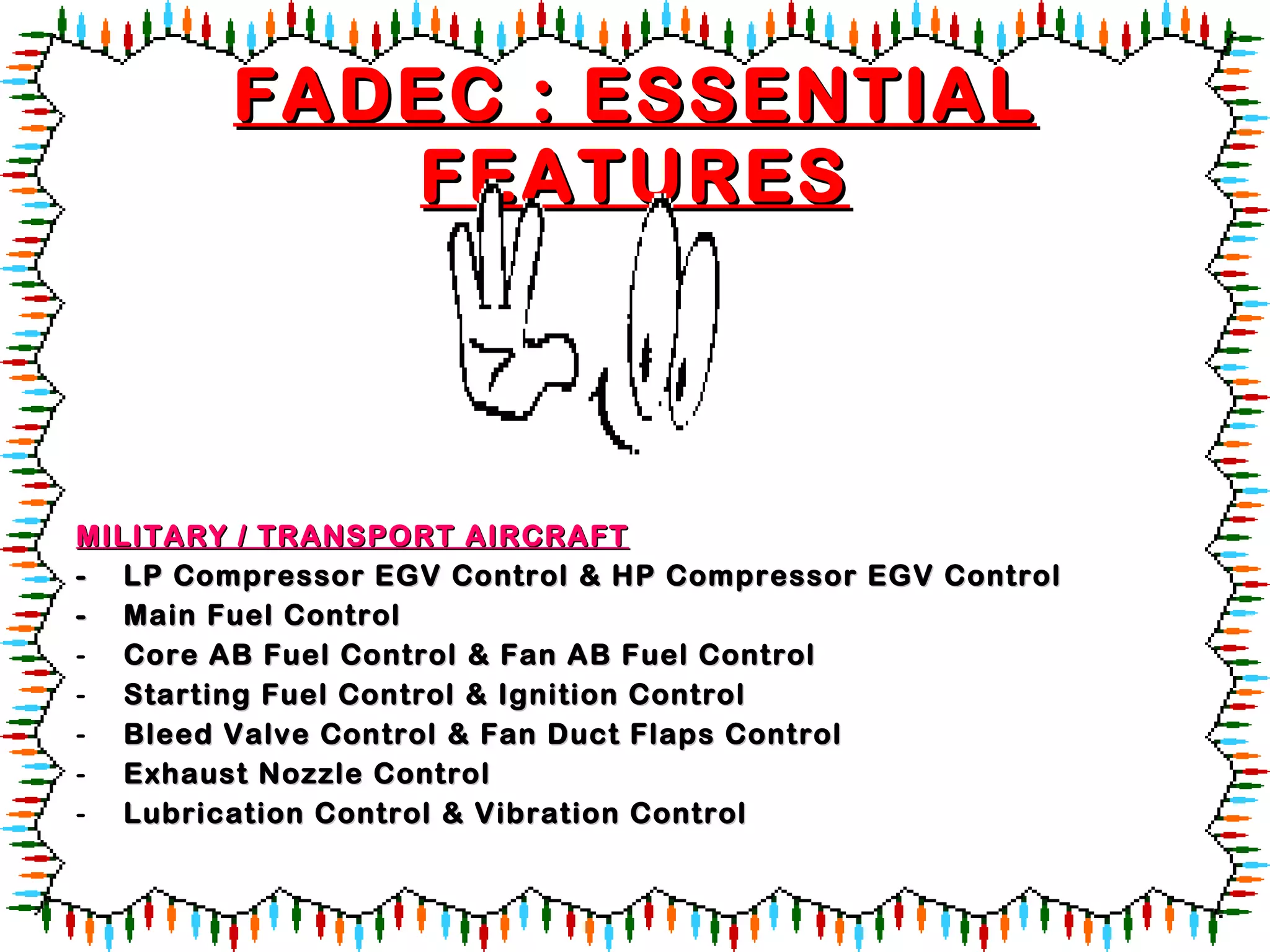 Fadec- full authority digital engine control-latest | PPT | Consumer ...