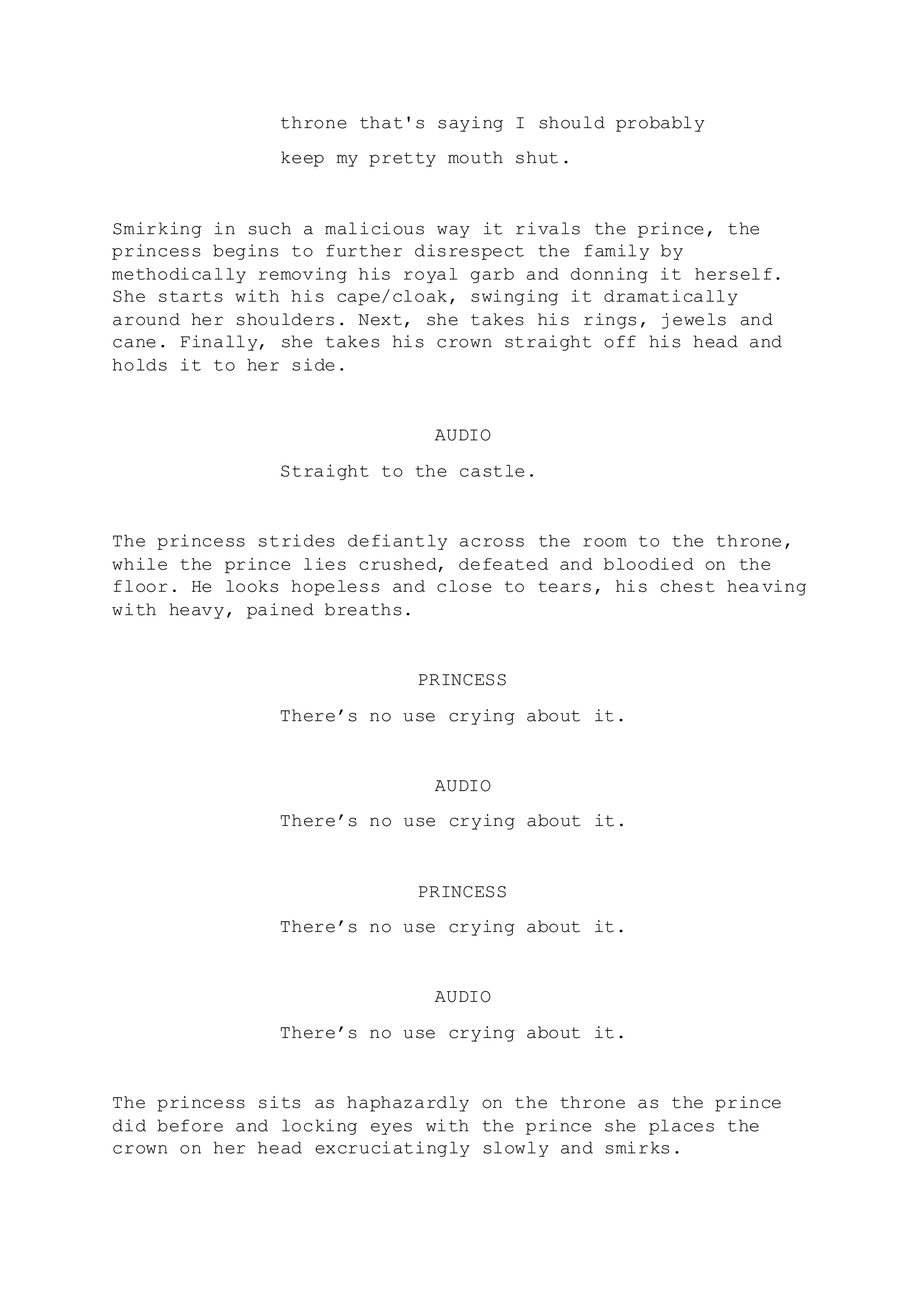 script for castle - halsey | PDF