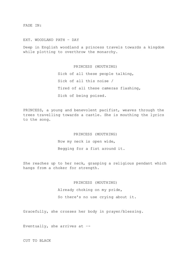script for castle - halsey | PDF