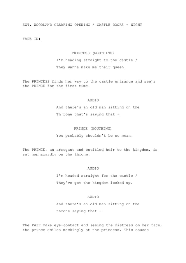 script for castle - halsey | PDF