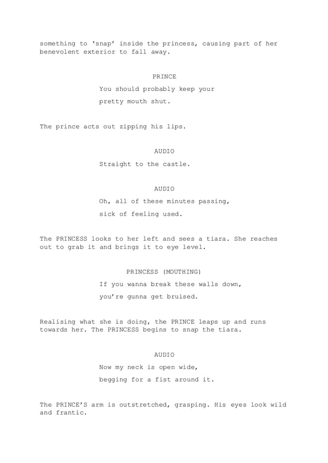 script for castle - halsey | PDF