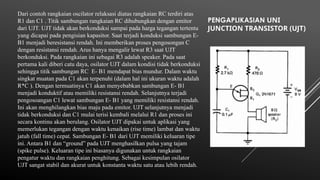 Uni Junction Transistor - Elektronika Kontrol | PPT