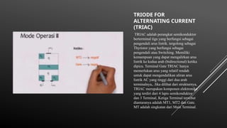 Uni Junction Transistor - Elektronika Kontrol | PPTX